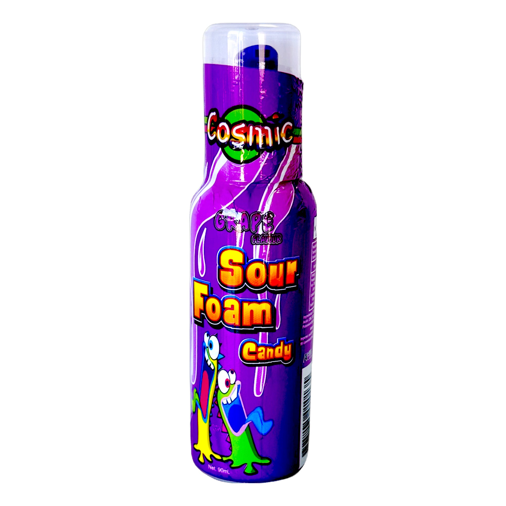 Cosmic Sour Grape Foam Candy 90ml | The Whizz Pop Candy Shop