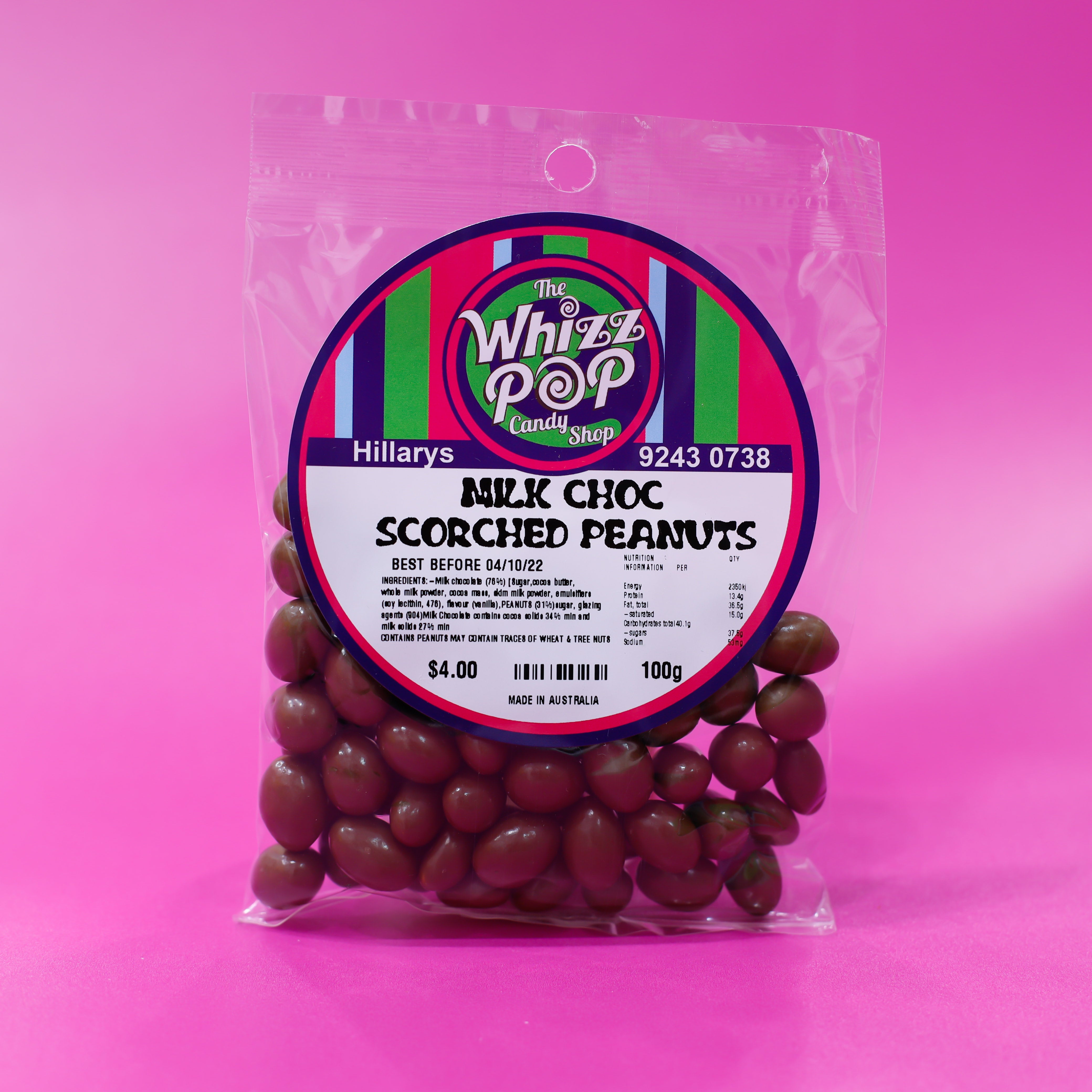 Pink Lady Milk Chocolate Raspberry Bullets 100g | The Whizz Pop Candy Shop