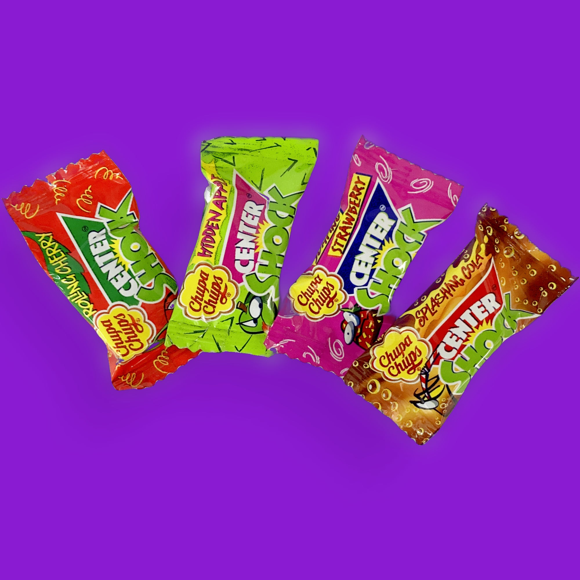 Chupa Chup Center Shock Sour Gum Mixed Flavours | The Whizz Pop Candy Shop