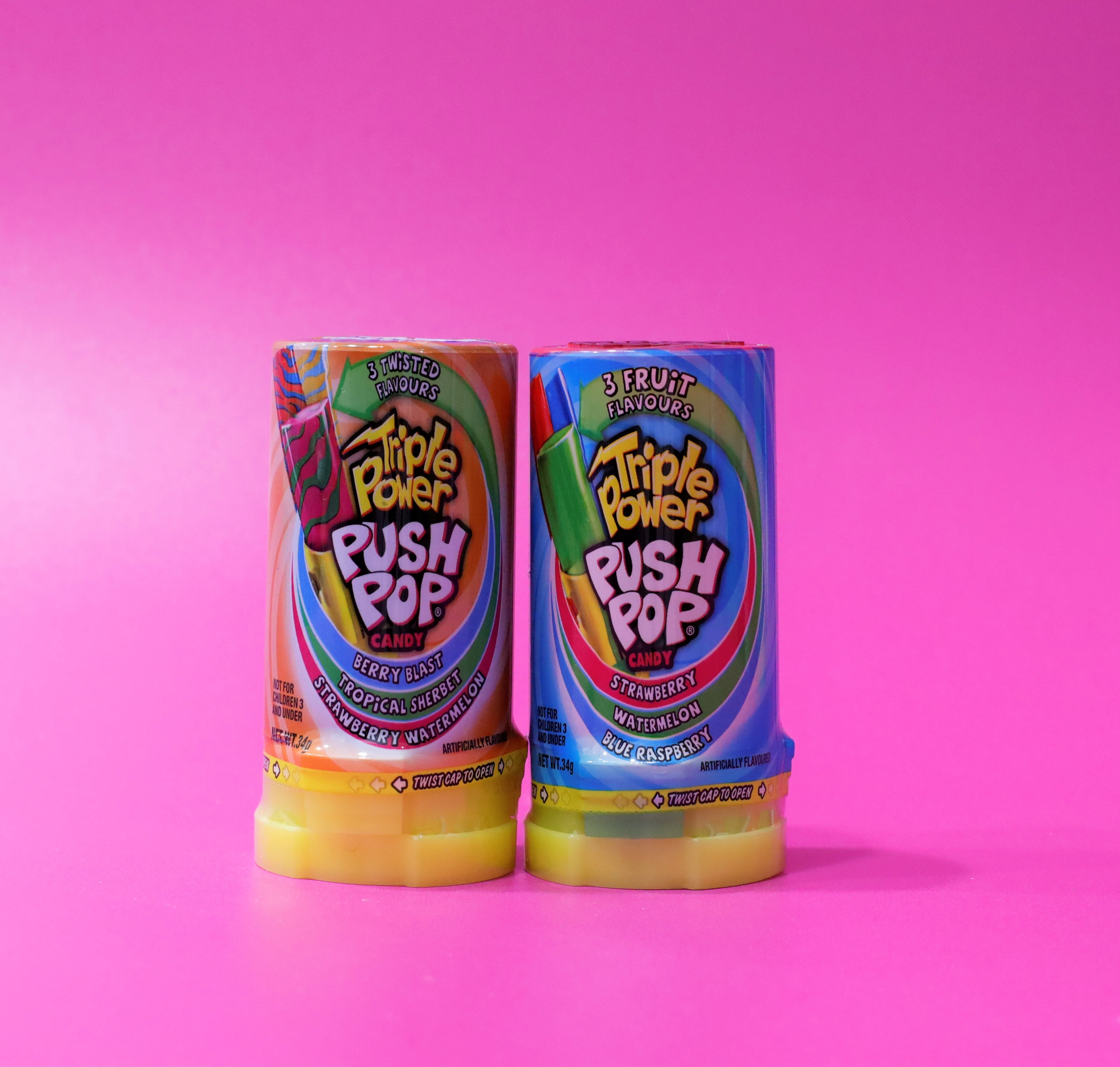 Triple Power Push Pop 34g | The Whizz Pop Candy Shop