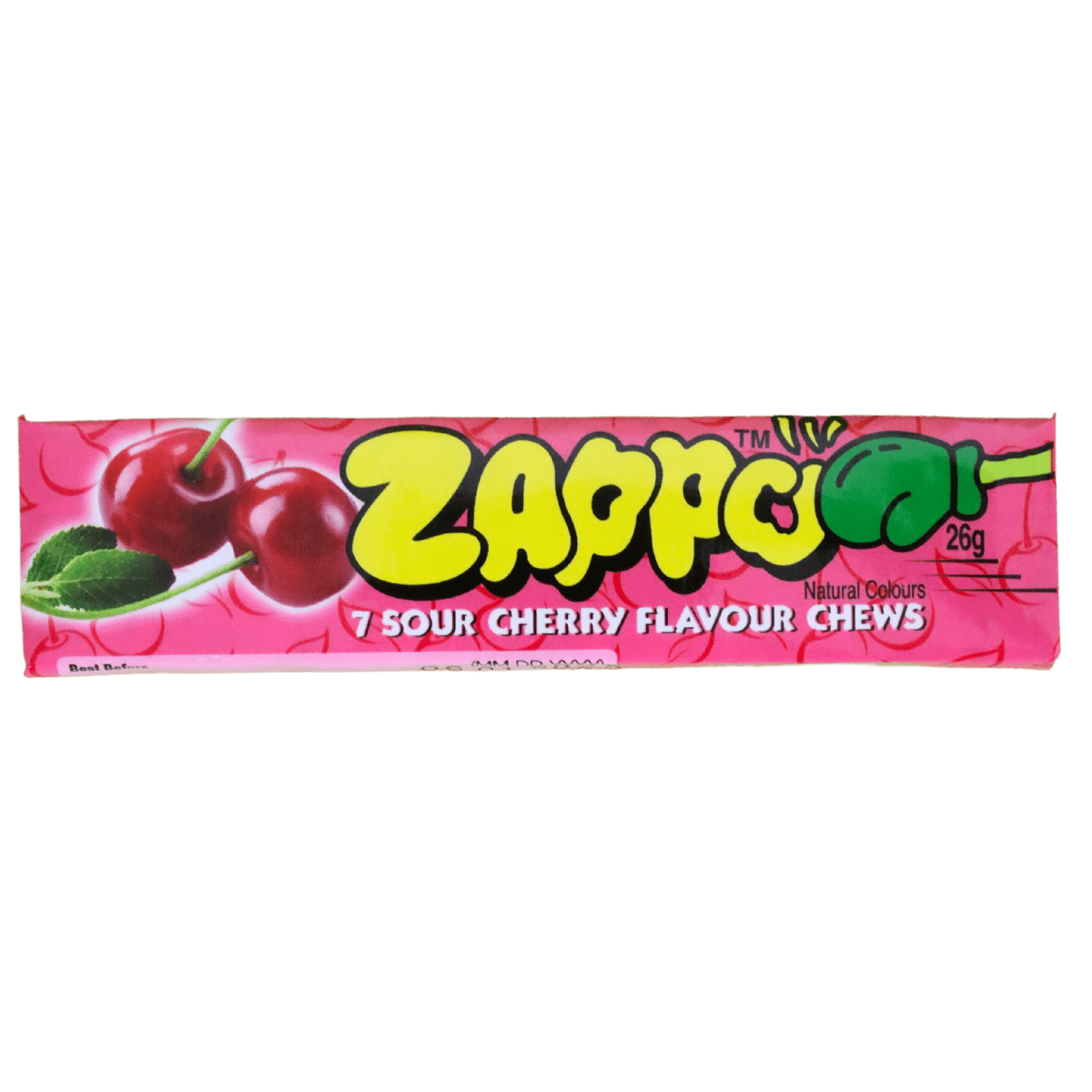 Zappo Chew Sour Cherry 26g | The Whizz Pop Candy Shop
