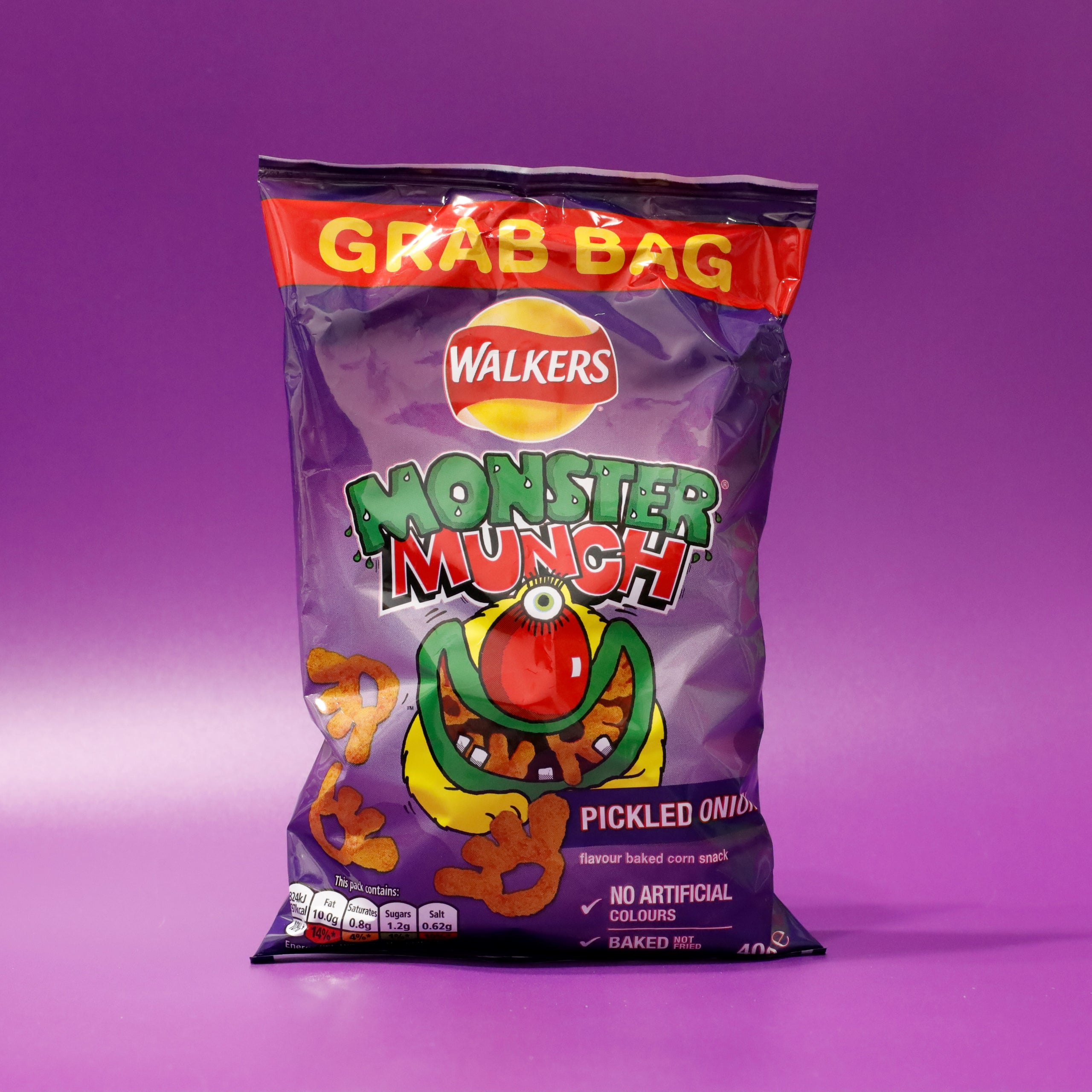 Walkers Monster Munch - Pickled Onion 40g | The Whizz Pop Candy Shop