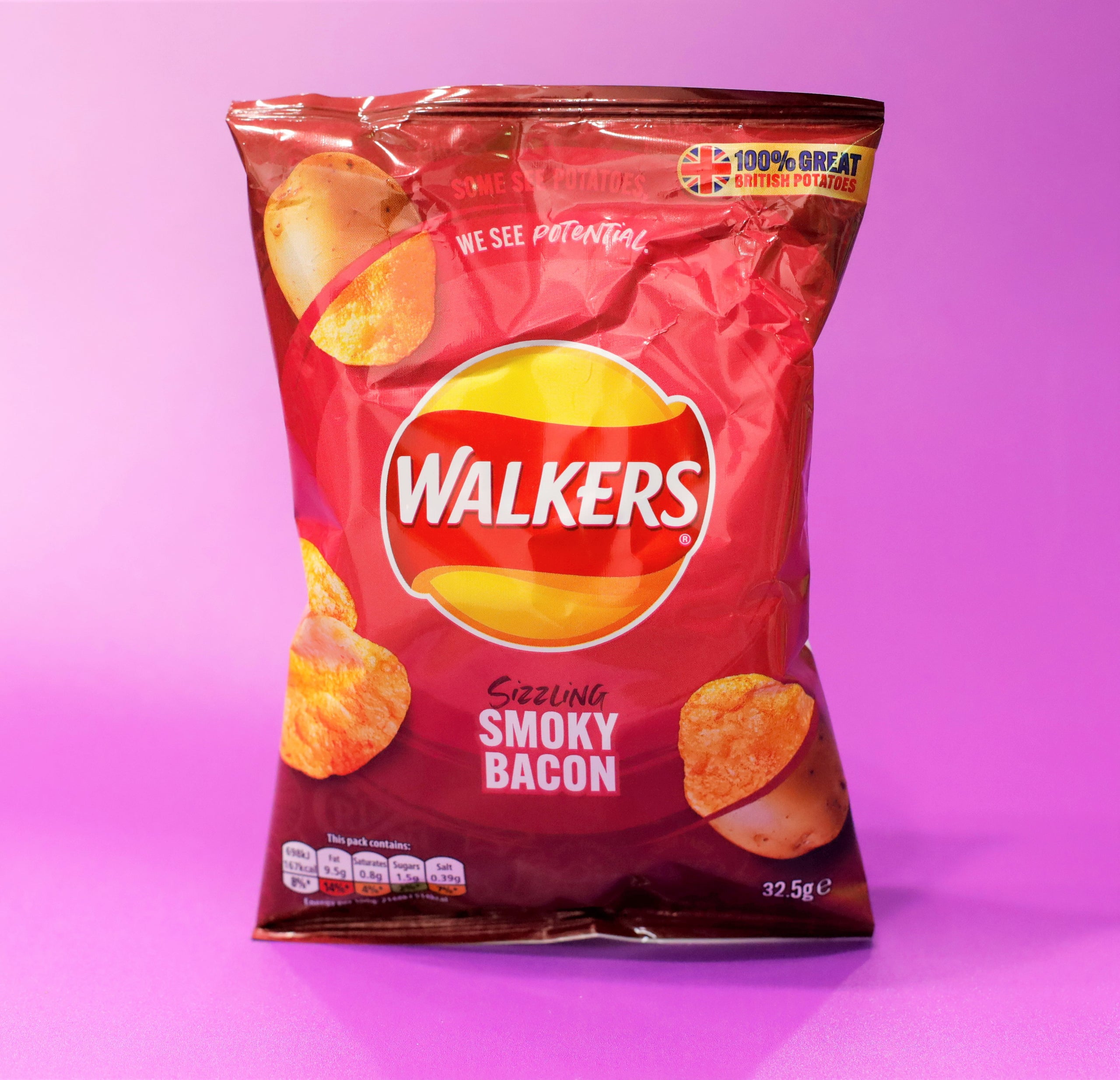 Walkers Smokey Bacon 32.5g | The Whizz Pop Candy Shop