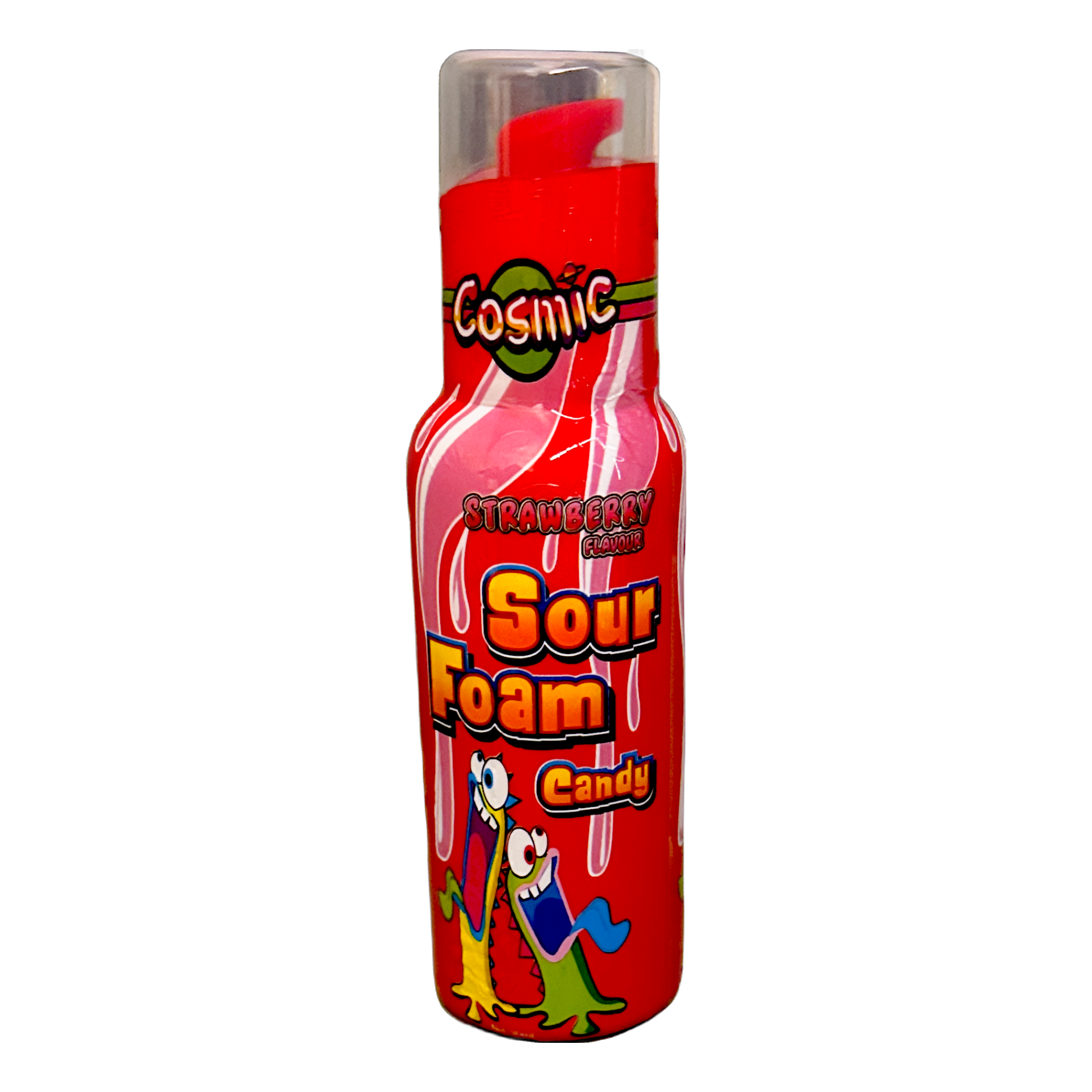 Cosmic Sour Foam Candy Strawberry 90ml | The Whizz Pop Candy Shop