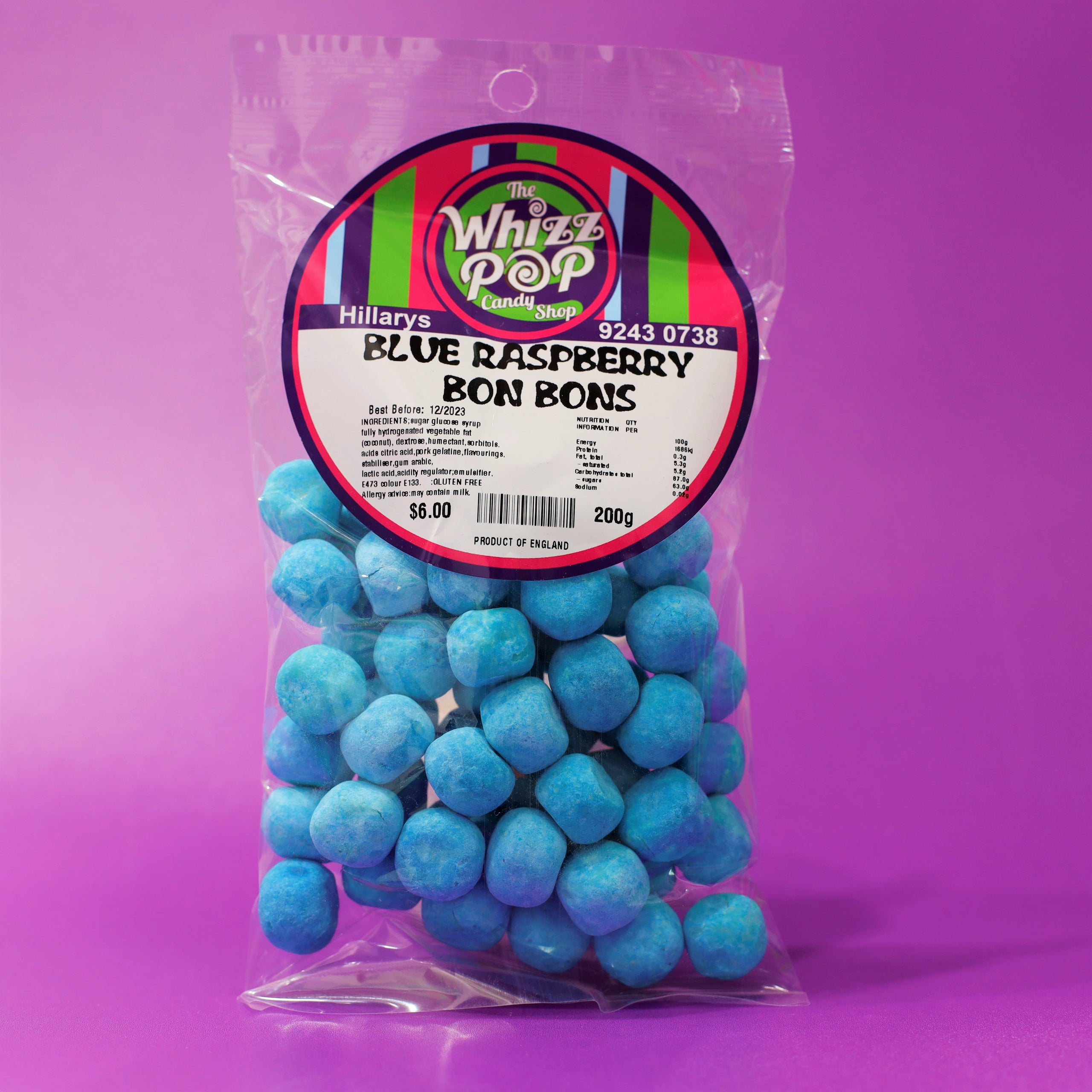 Blue Raspberry Bon Bons | The Whizz Pop Candy Shop