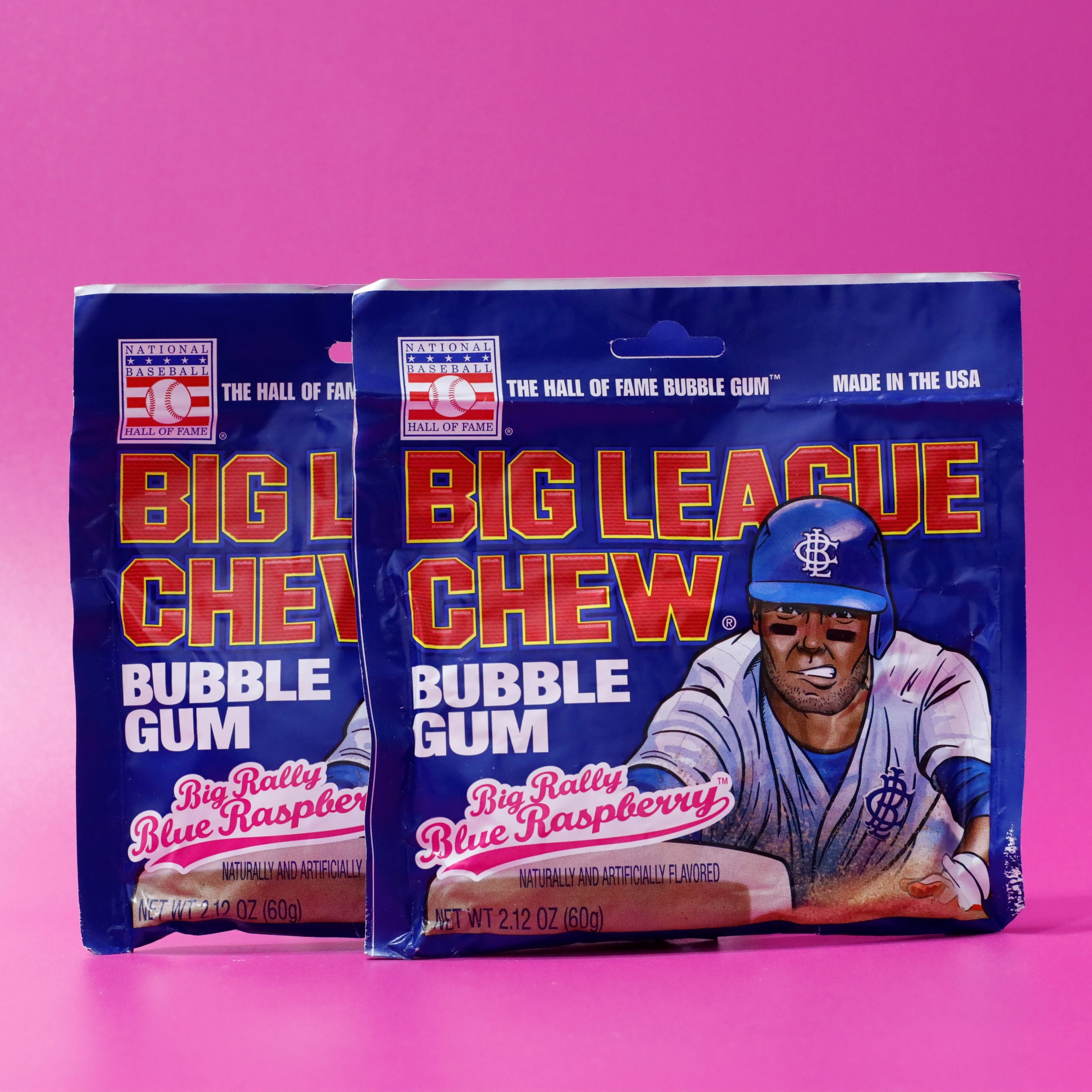 Big League Chew Blue Raspberry Gum 60g | The Whizz Pop Candy Shop